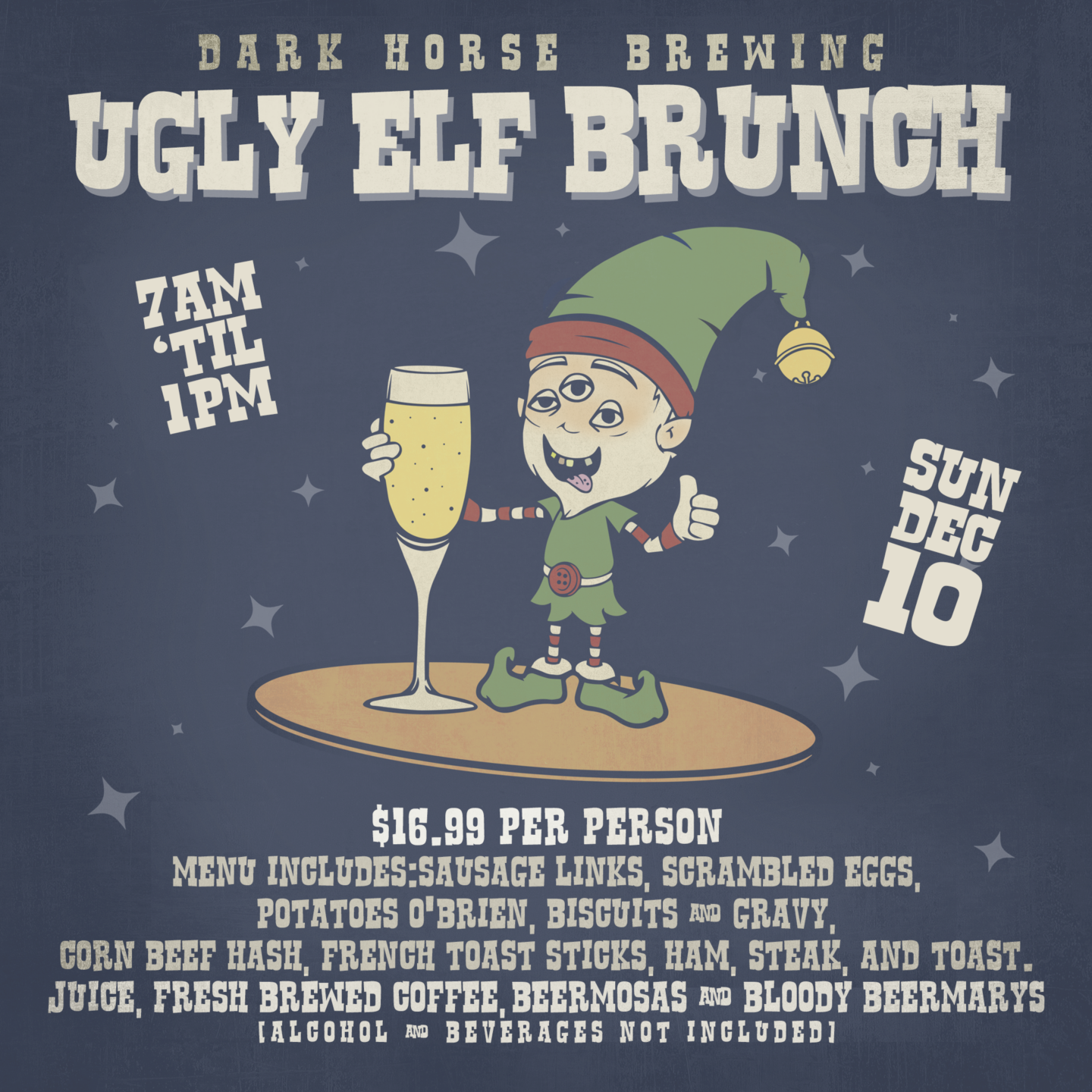 SUNDAY UGLY ELF BRUNCH! - Dark Horse Brewing Co.